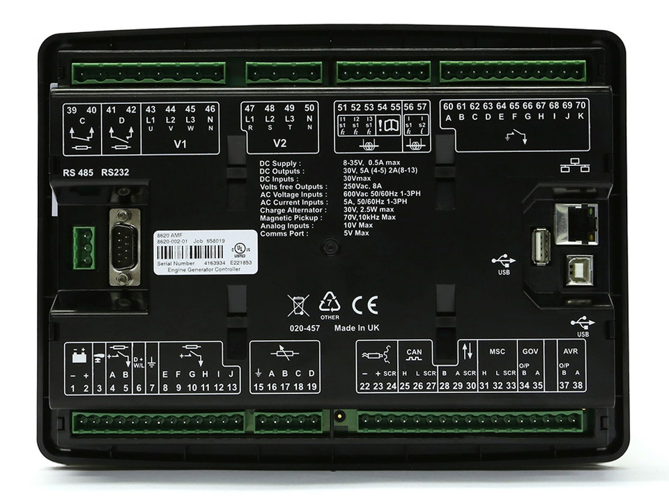 Control Module DSE 8620 Synchronising & Load Sharing AMF 8620-01 Deep ...
