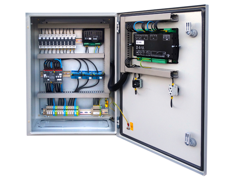 AUTOMATIC TRANSFER SWITCH PANEL ATS 4 POLES THREE PHASE 25 AMP CONTACTORS ABB GENSET COMPONENTS Genset spares parts online Buy now online
