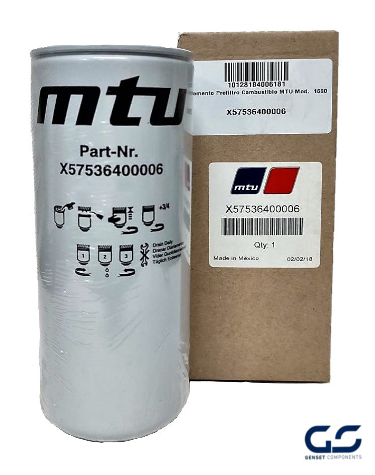 Fuel Prefilter Element MTU (X57536400006) – GS Components