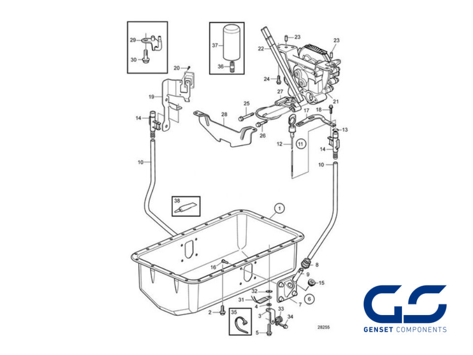 Radiator Engine TAD720VE/TAD721VE VOLVO (3808951) – GS Components