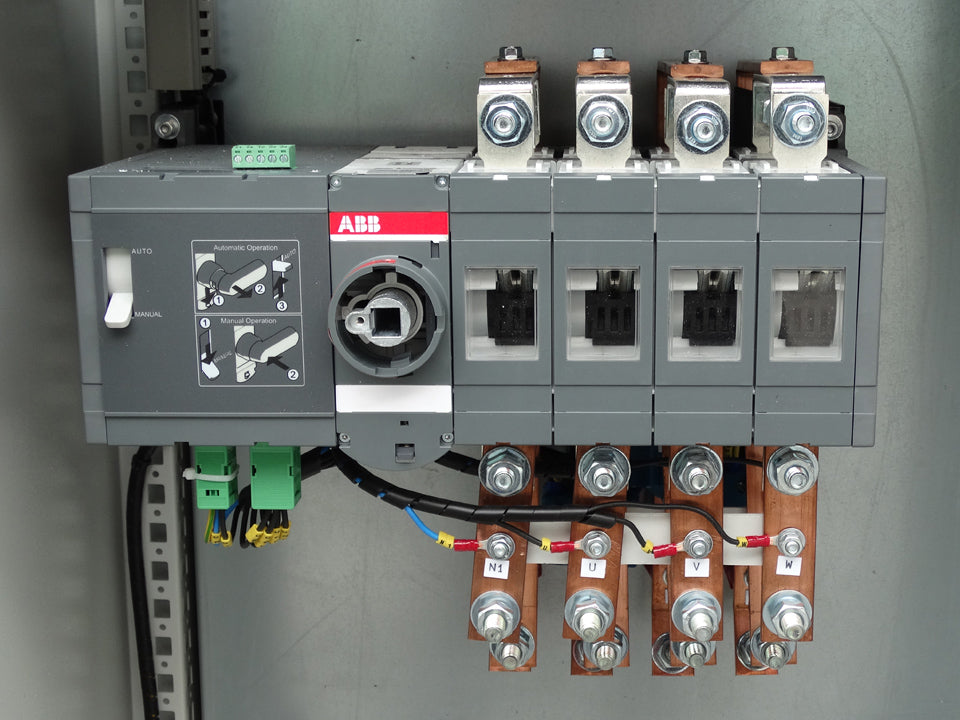 CUADRO ELÉCTRICO INDUSTRIAL CONMUTACIÓN AUTOM. (ATS) 4 POLOS TRIFÁSICO ...